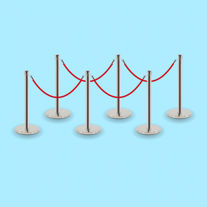 Crowd Barriers With Joint Ropes - Big Banner Australia