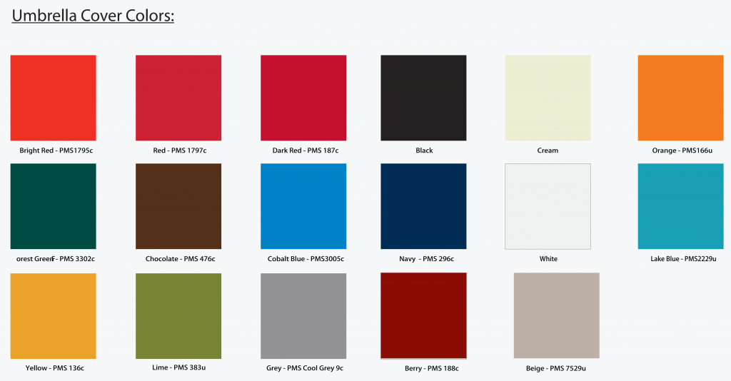 Square Commercial Market Umbrella (2x2m) - Big Banner Australia