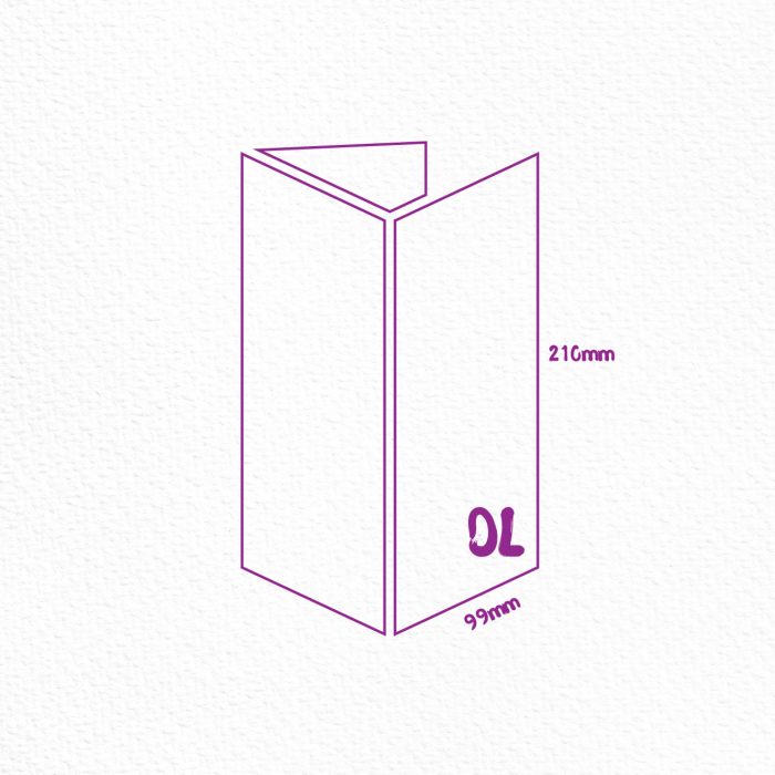 6pp DL Folded Brochures Roll Fold - Big Banner Australia