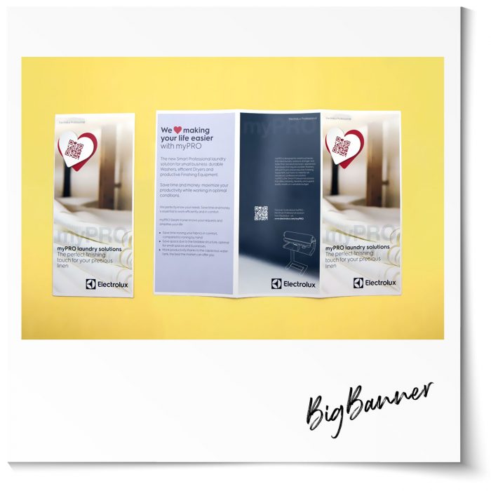 6pp DL Folded Brochures Roll Fold - Big Banner Australia