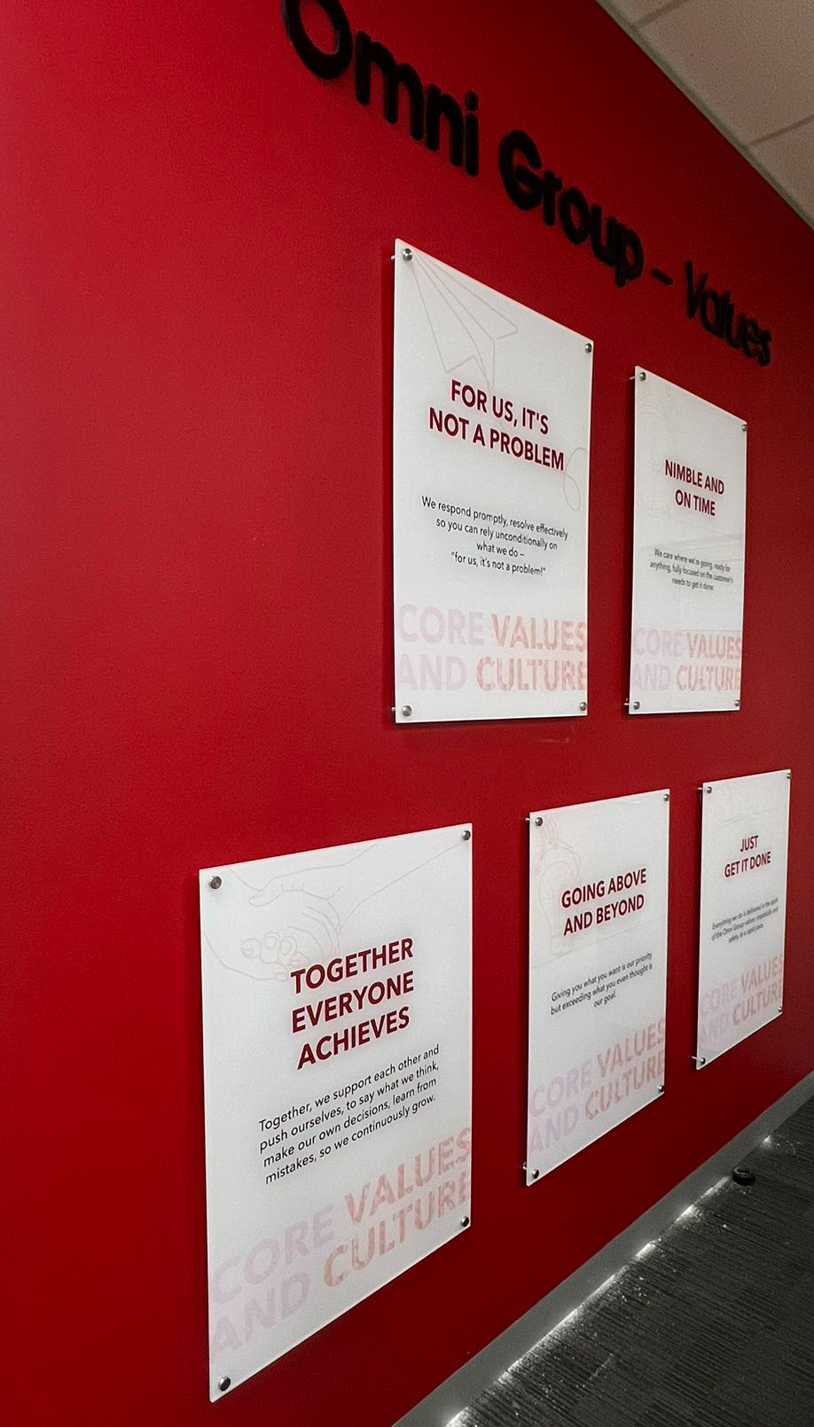 Acrylic Sign - Wall Display Units - Big Banner Australia