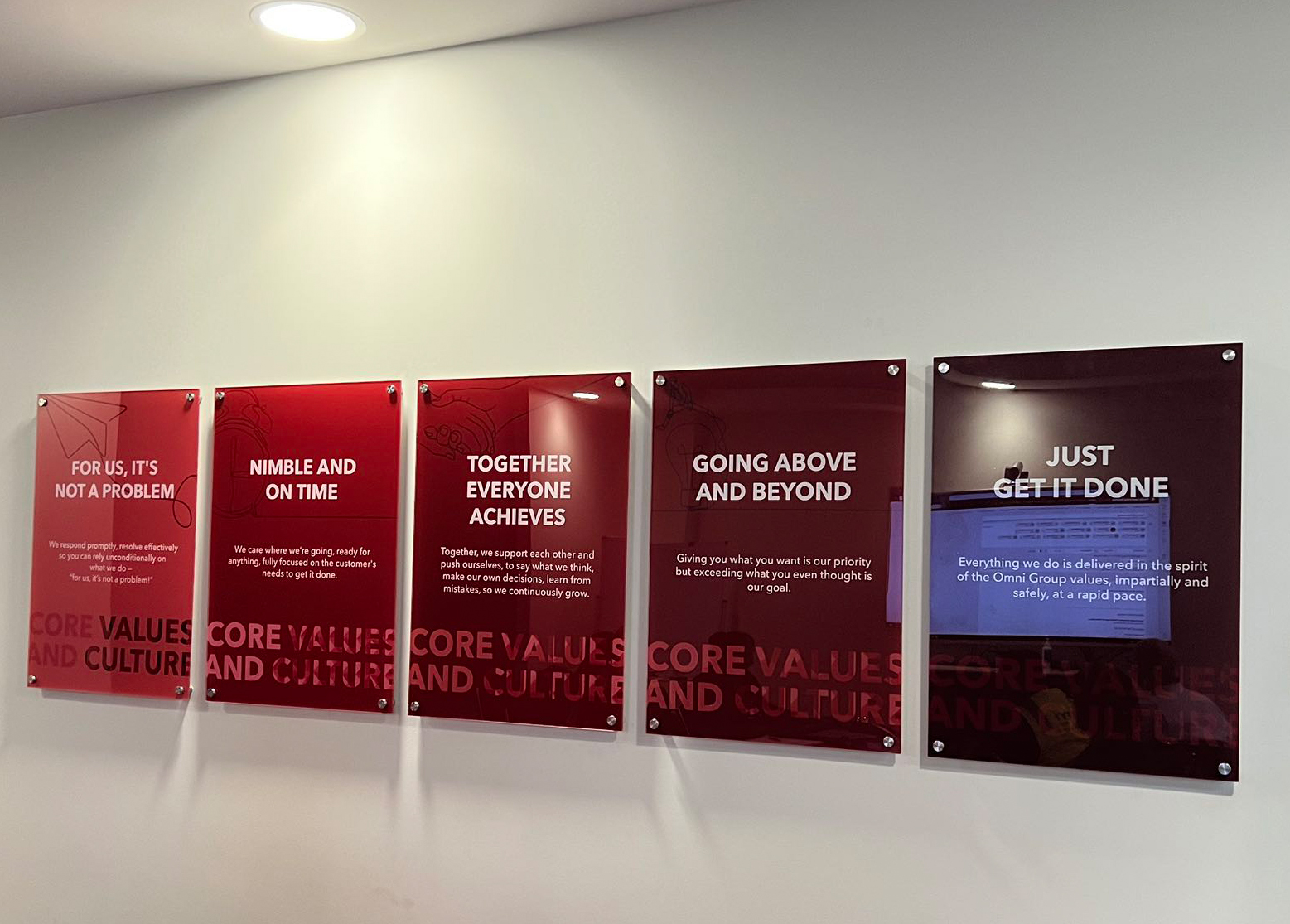 Acrylic Sign - Wall Display Units - Big Banner Australia