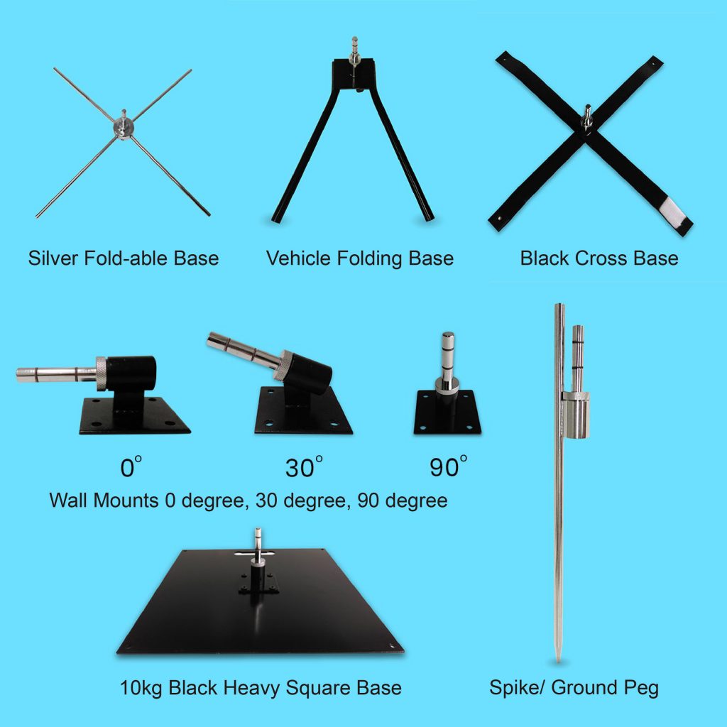 Various Flag Poles and Bases for Flag Banners - Big Banner Australia