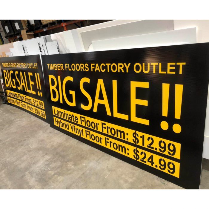 Corflute Sheet Sign Board with Printing - Big Banner Australia