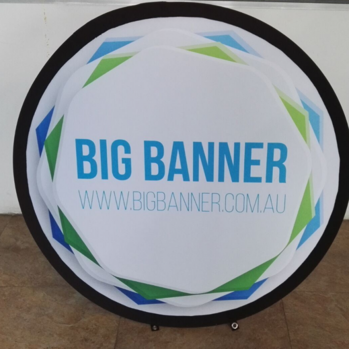 Outdoor Round Pop Out Banner - Big Banner Australia