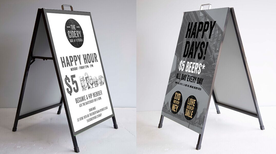 Super Large Outdoor Free Standing A-Frame Sign | A-board - Big Banner ...