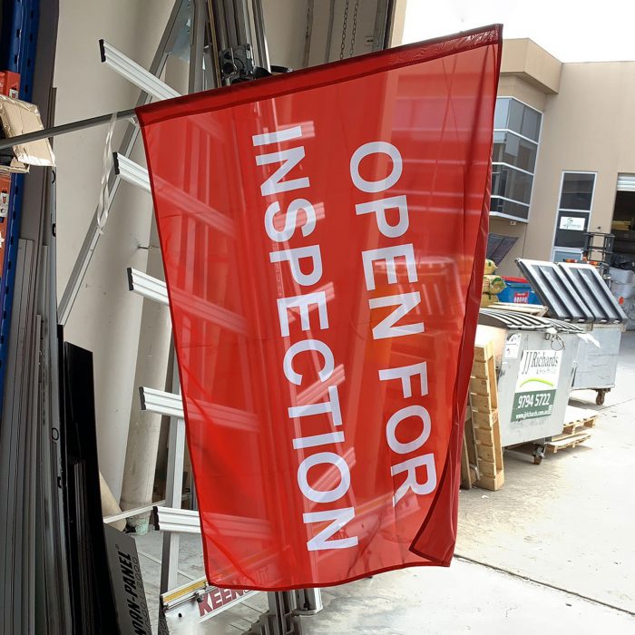 Open | Inspection | Auction Flags - Big Banner Australia