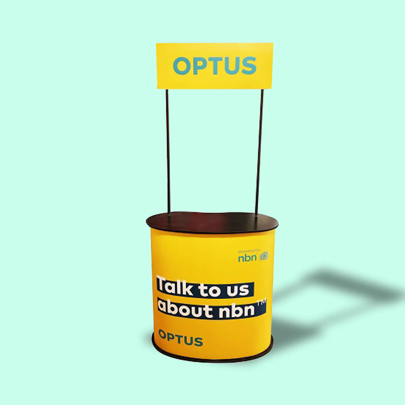 Promotional Table EZY Set-up with Header - Big Banner Australia