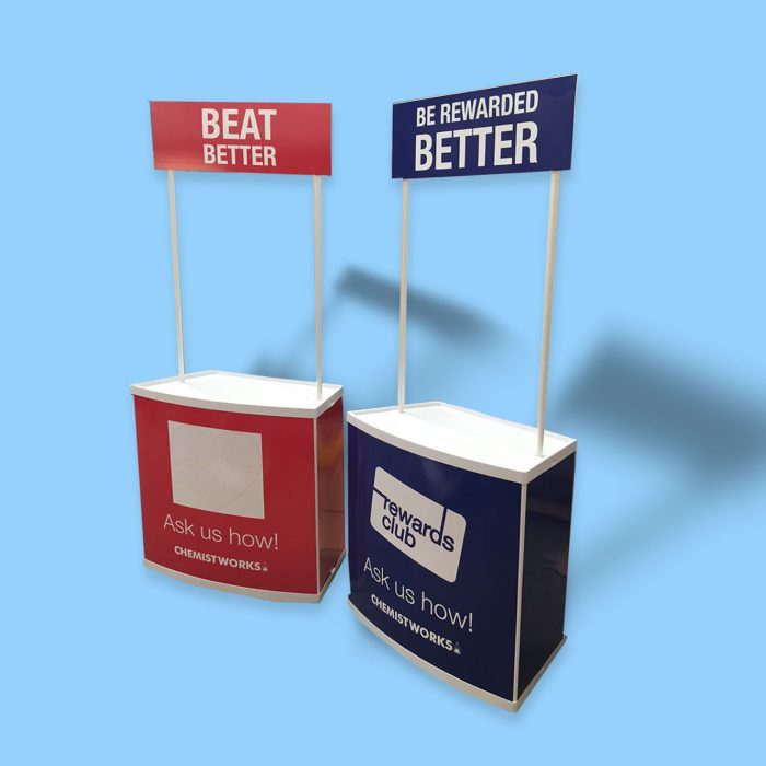 Promotional Table with Header Printed - Big Banner Australia